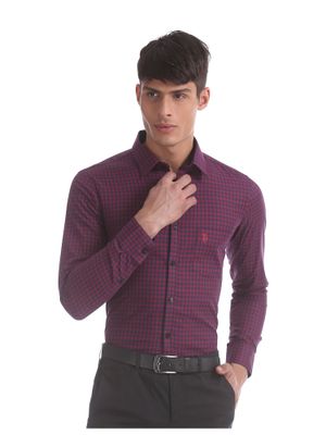 U.S. POLO ASSN. Formal Shirts : Buy U.S. POLO ASSN. Red Checks Formal ...