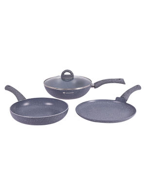 Buy Wonderchef granite set - 26cm wok, 26cm frypan, 26cm dosa tawa Online