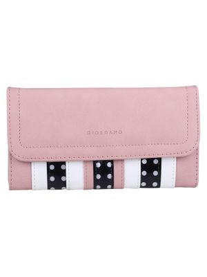 Buy Giordano Pink Polyurethane Wallet Online