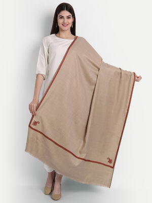 Buy Zamour Kashmiri Embroidery Wool Shawl for Women Online