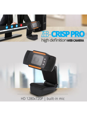 Buy Zebronics Zeb-Crisp Pro Web Camera (HD) with 5MP Lens & Built-in ...